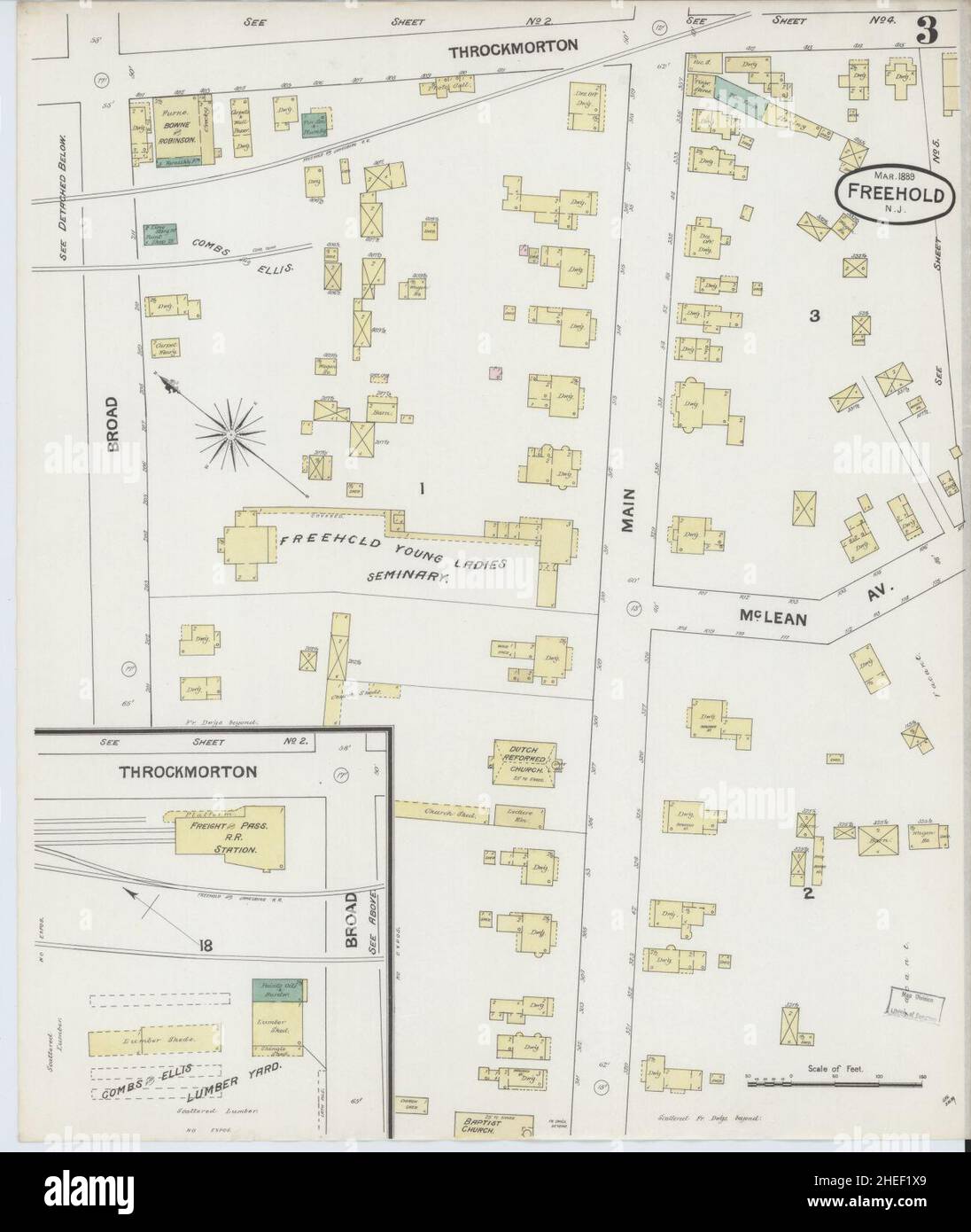 Monmouth county new jersey map hi-res stock photography and images - Alamy