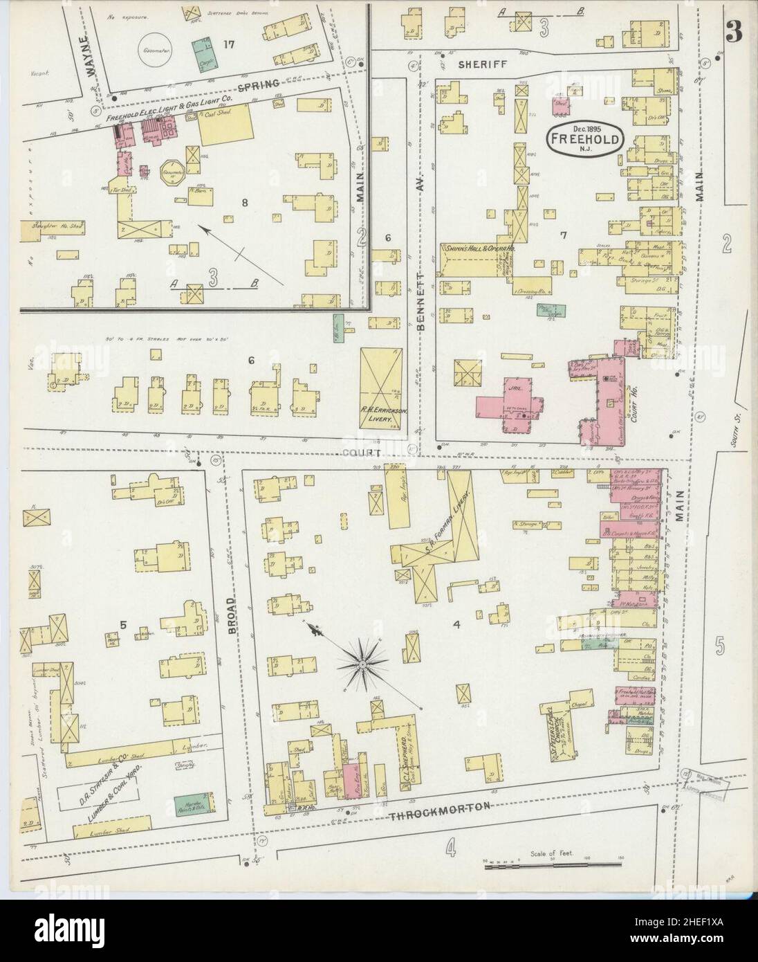 Monmouth county new jersey map hi-res stock photography and images - Alamy