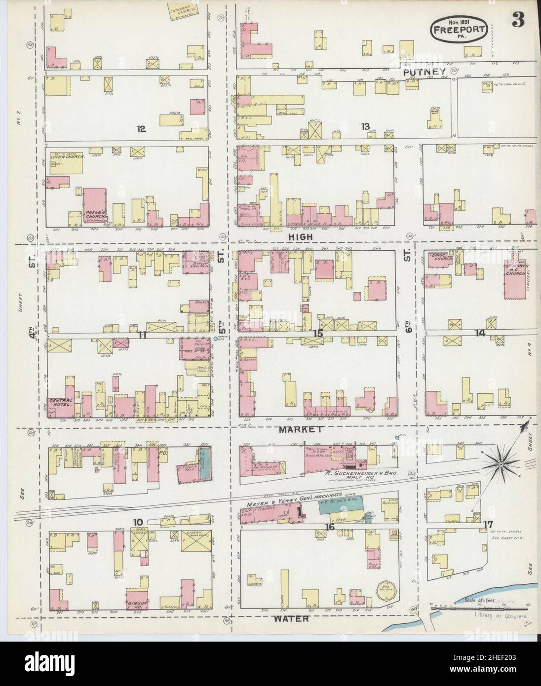 Sanborn Fire Insurance Map from Freeport, Armstrong County ...