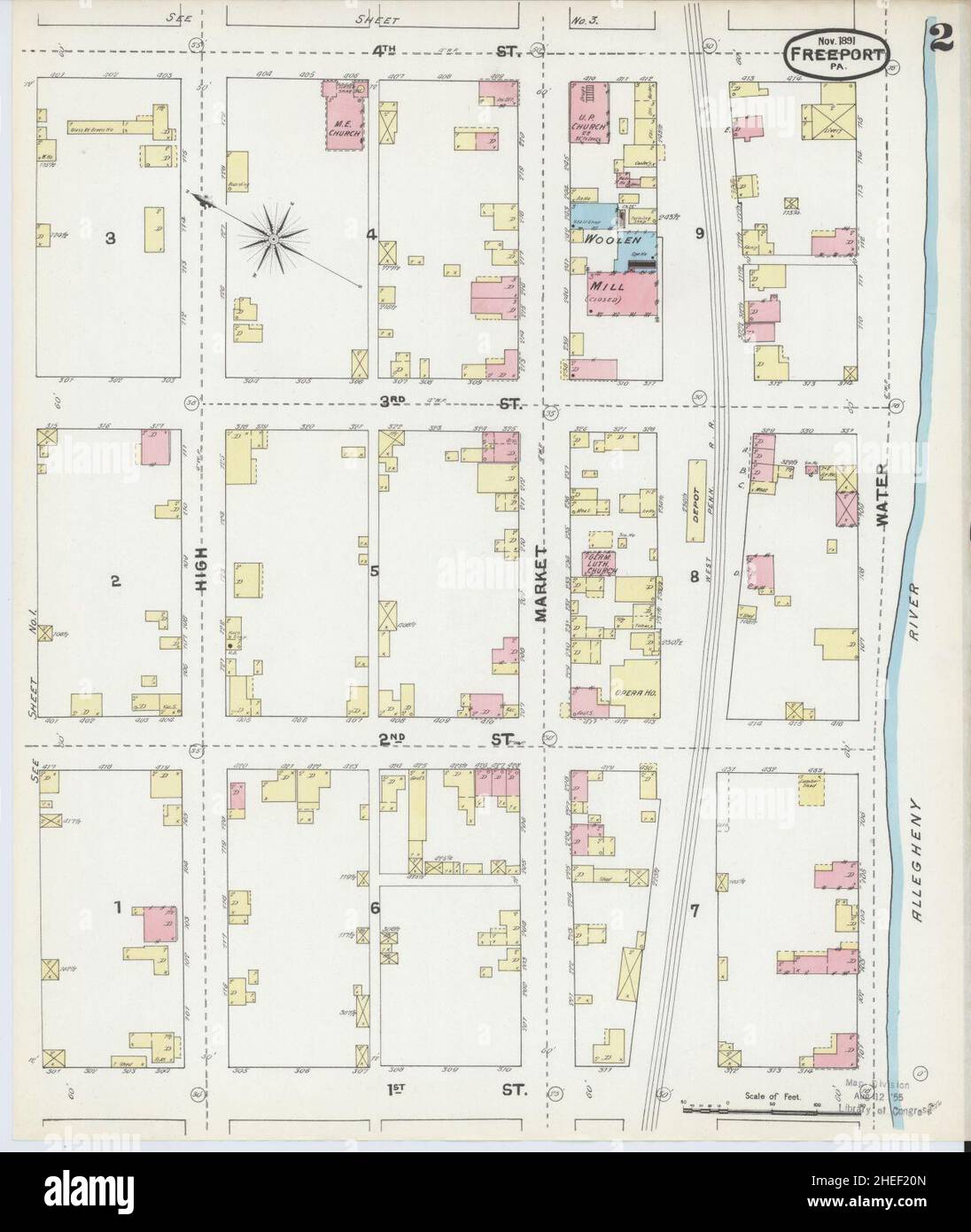 Sanborn Fire Insurance Map from Freeport, Armstrong County ...