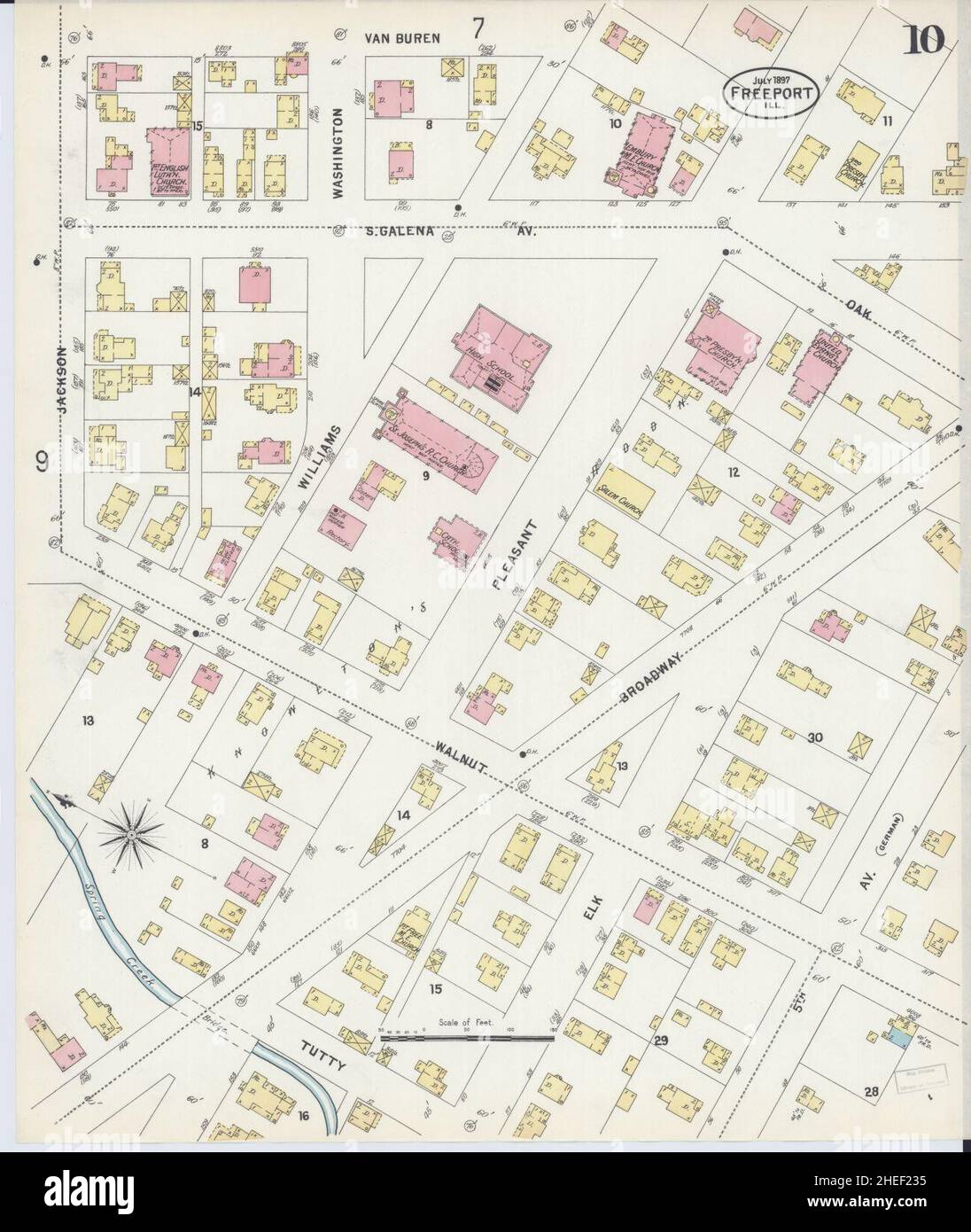 Freeport illinois map hi-res stock photography and images - Alamy