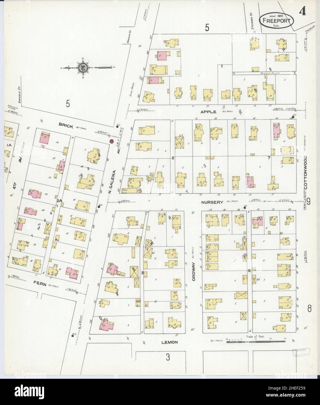 Freeport illinois map hi-res stock photography and images - Alamy