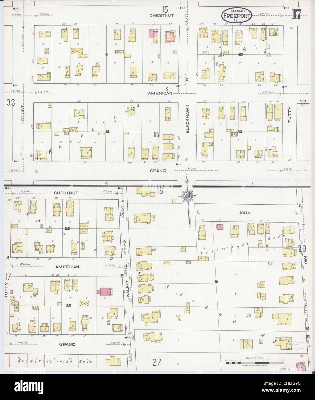 Freeport illinois map hi-res stock photography and images - Alamy