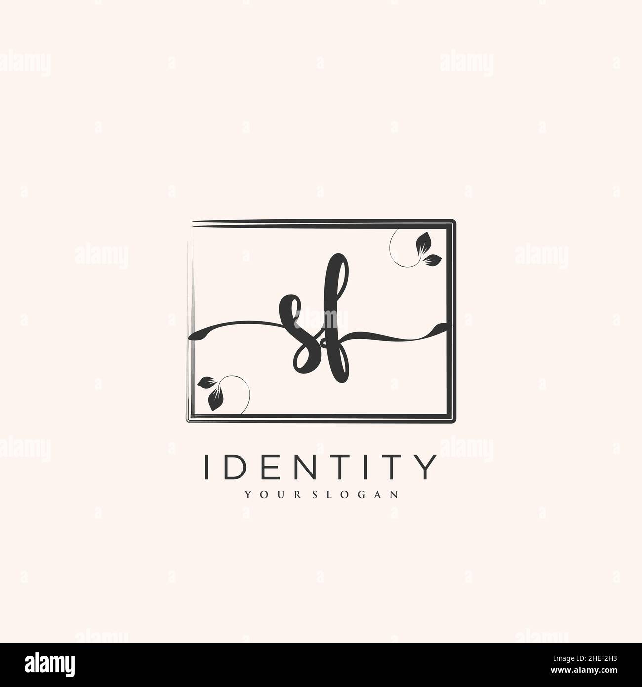 SF Handwriting logo vector art of initial signature, wedding, fashion ...