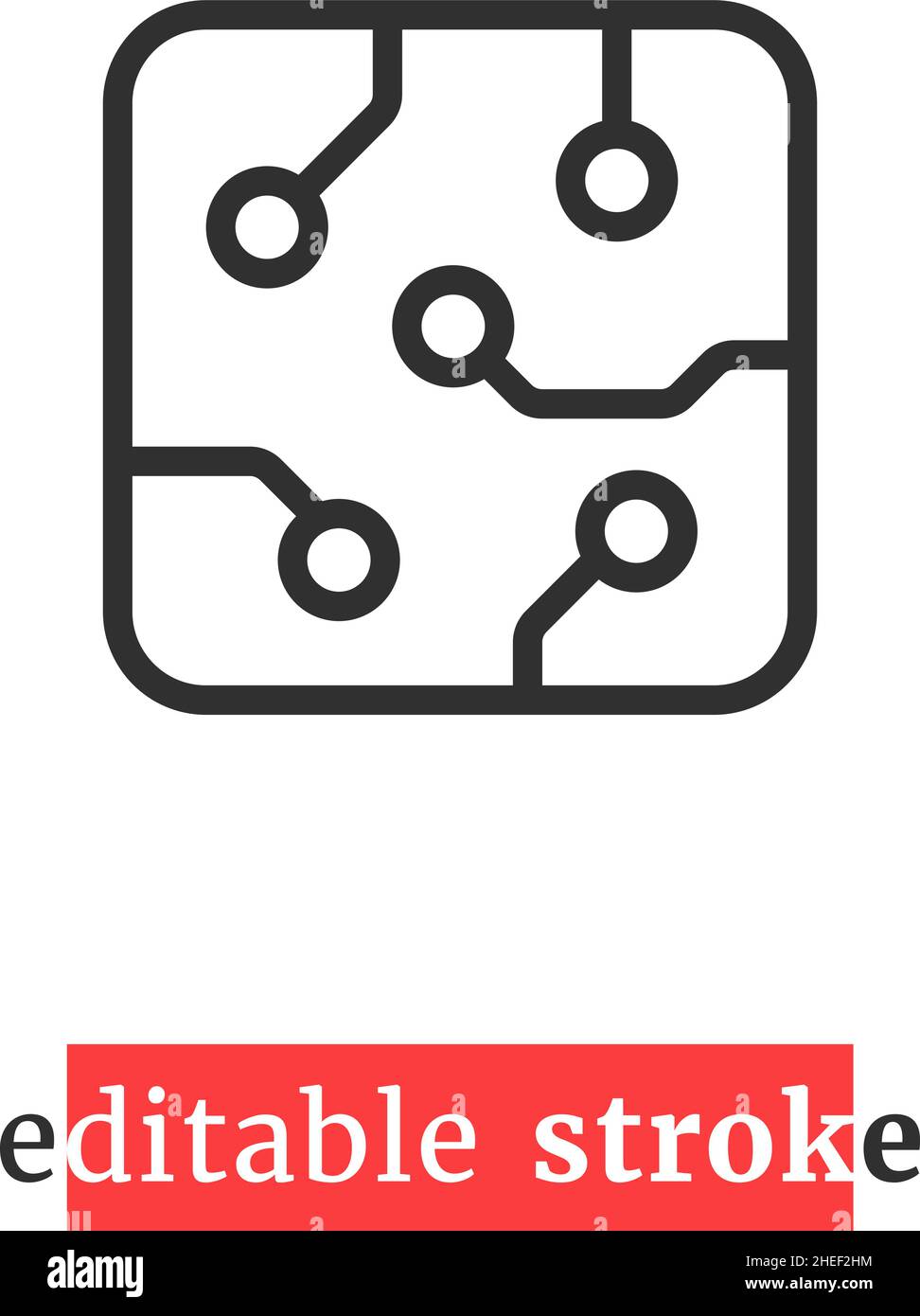 Quantum processor microchip digital Cut Out Stock Images & Pictures - Alamy