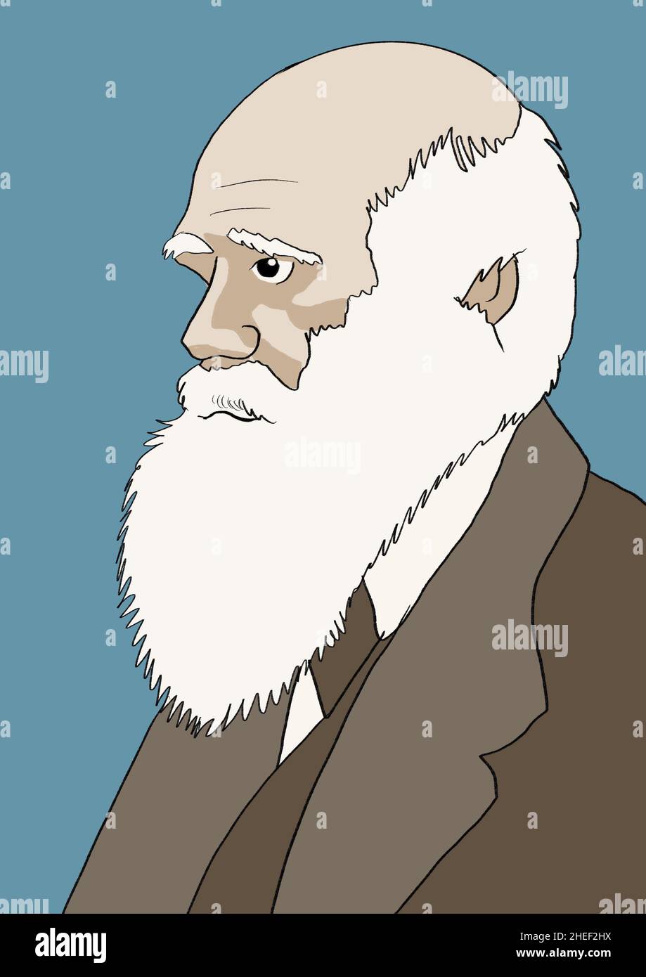 Charles darwin portrait hi-res stock photography and images - Alamy