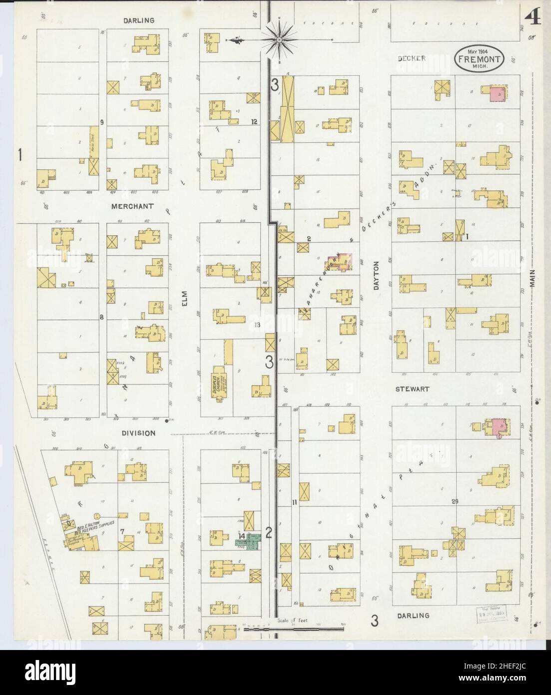 Fremont michigan map hi-res stock photography and images - Alamy