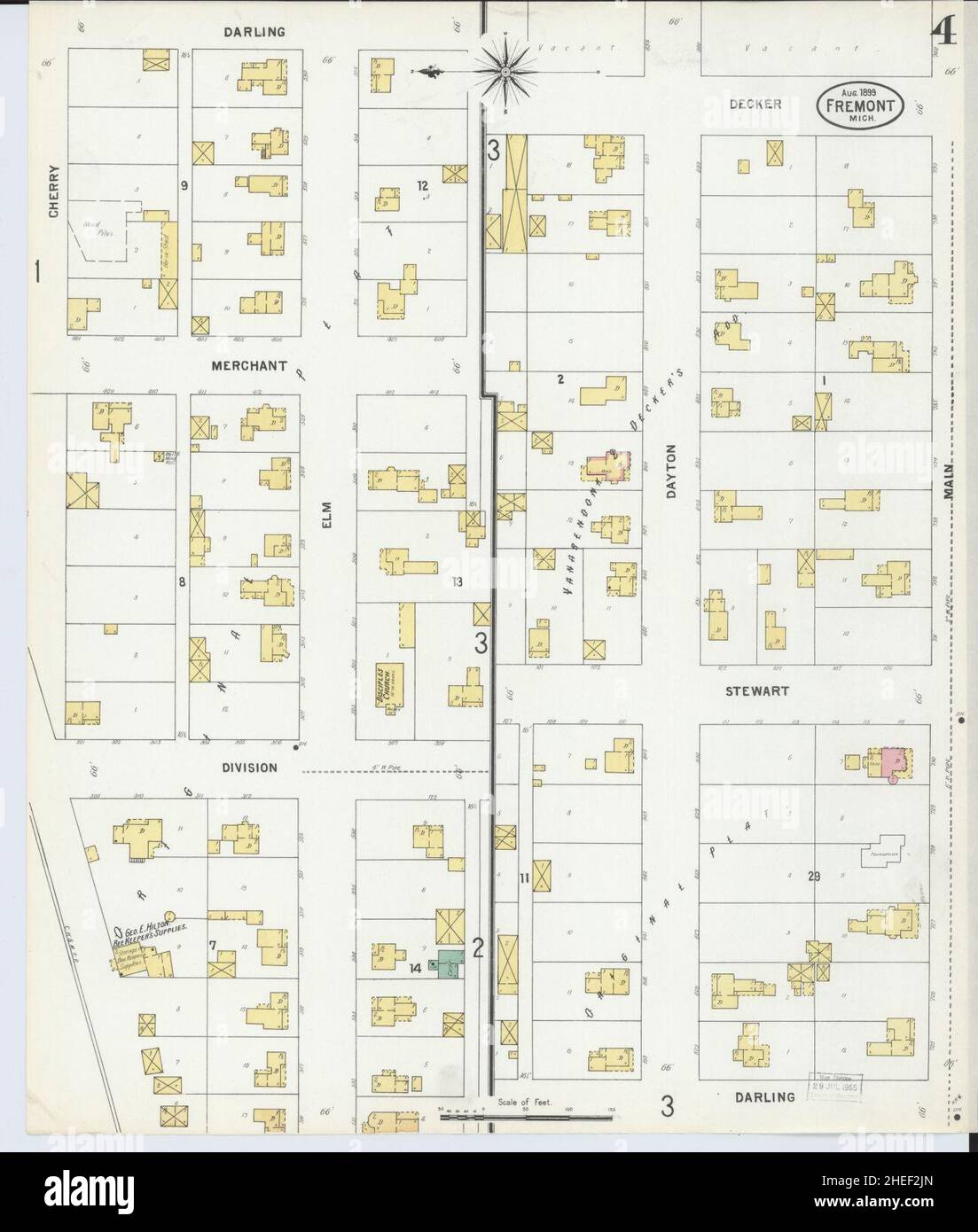 Fremont michigan map hi-res stock photography and images - Alamy