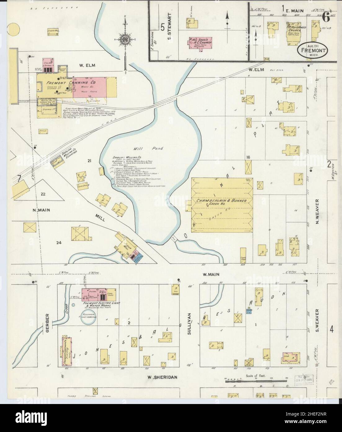 Fremont michigan map hi-res stock photography and images - Alamy