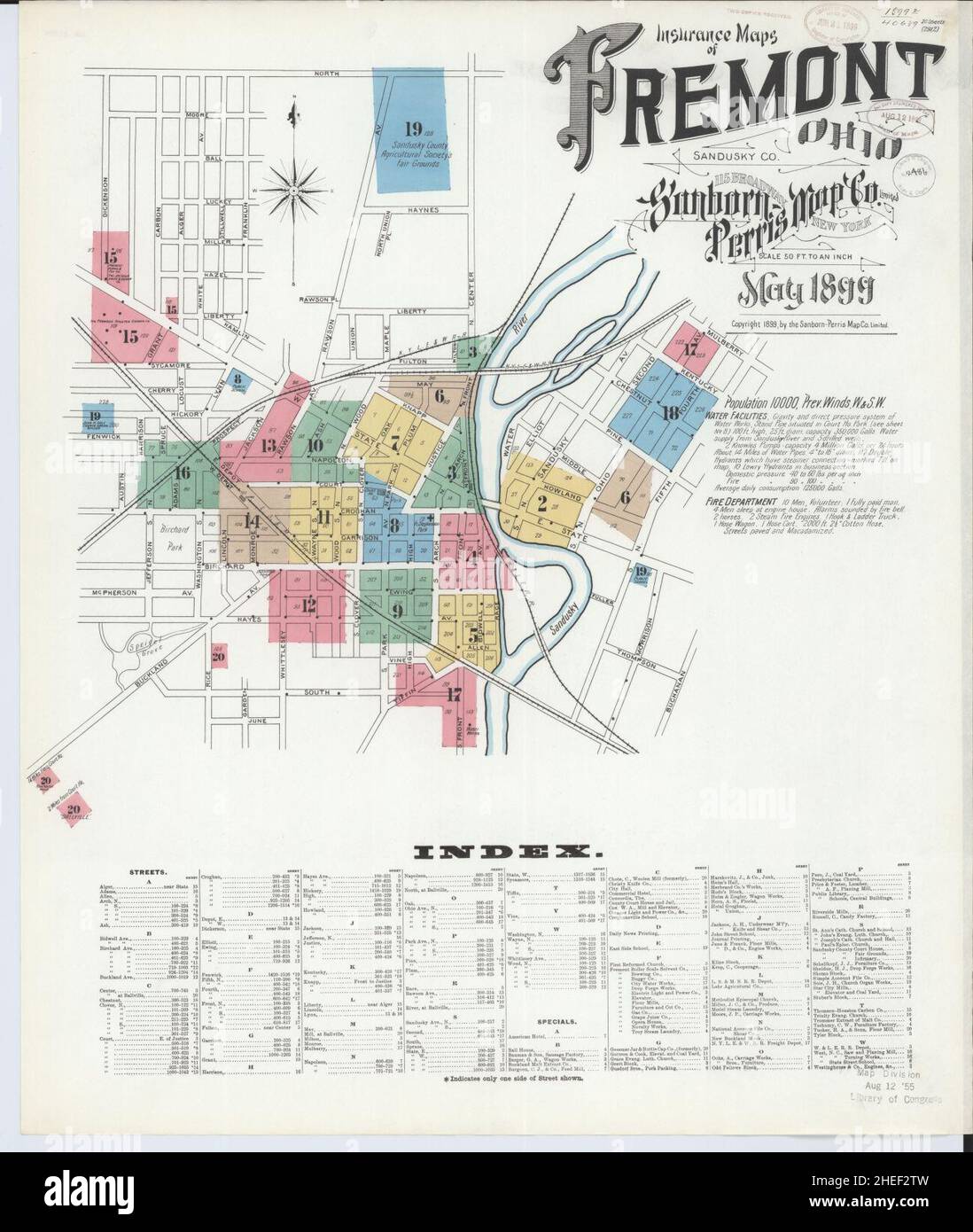 Fremont ohio map hi-res stock photography and images - Alamy