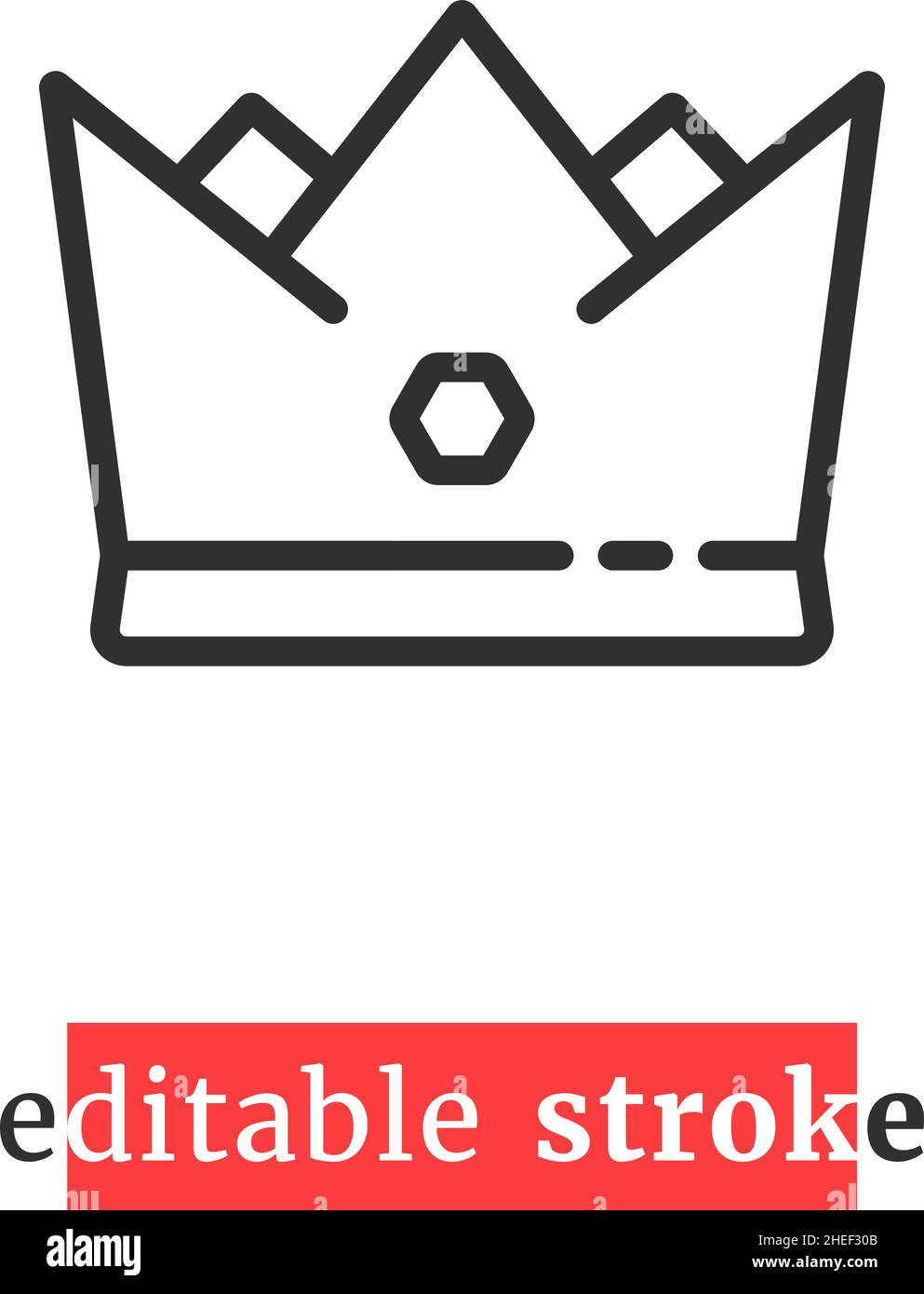 Editable crown logo Cut Out Stock Images & Pictures - Alamy