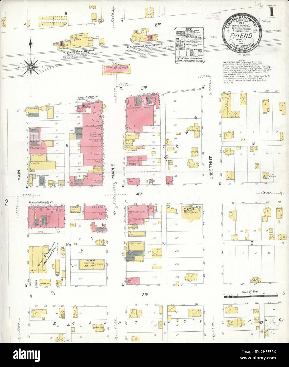 Map of friend nebraska hi-res stock photography and images - Alamy
