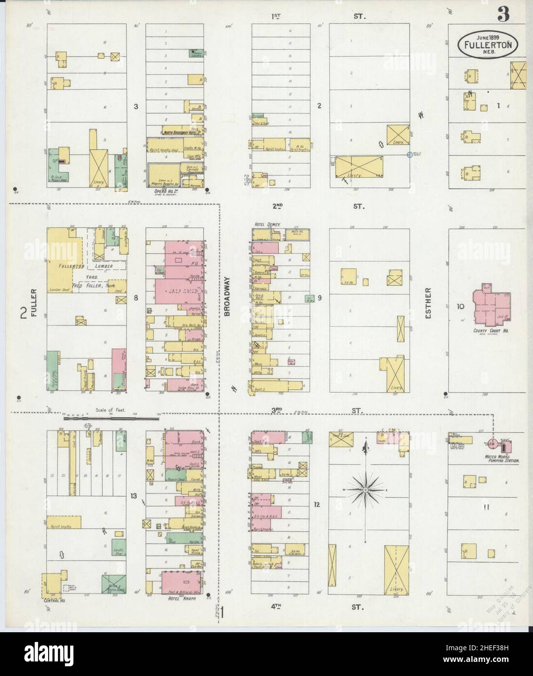 Fullerton nebraska map hi-res stock photography and images - Alamy