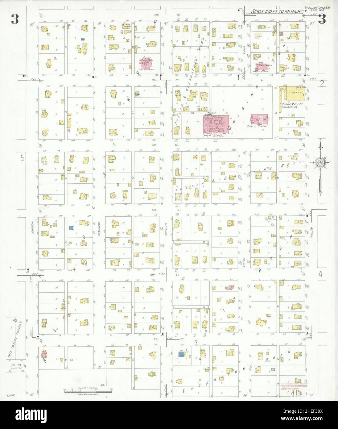 Fullerton nebraska map hi-res stock photography and images - Alamy