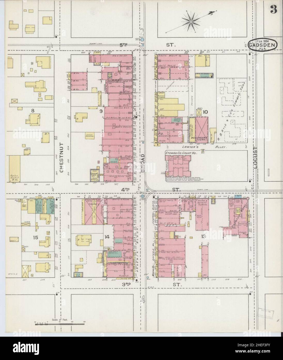 Gadsden alabama map hi-res stock photography and images - Alamy