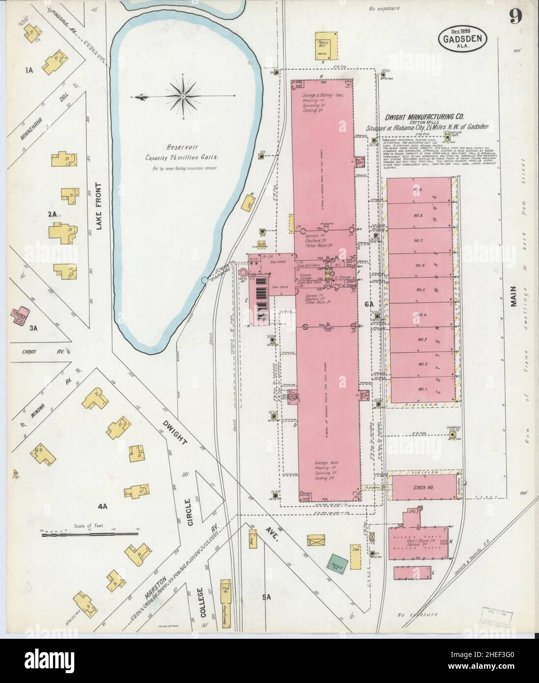 Gadsden alabama map hi-res stock photography and images - Alamy