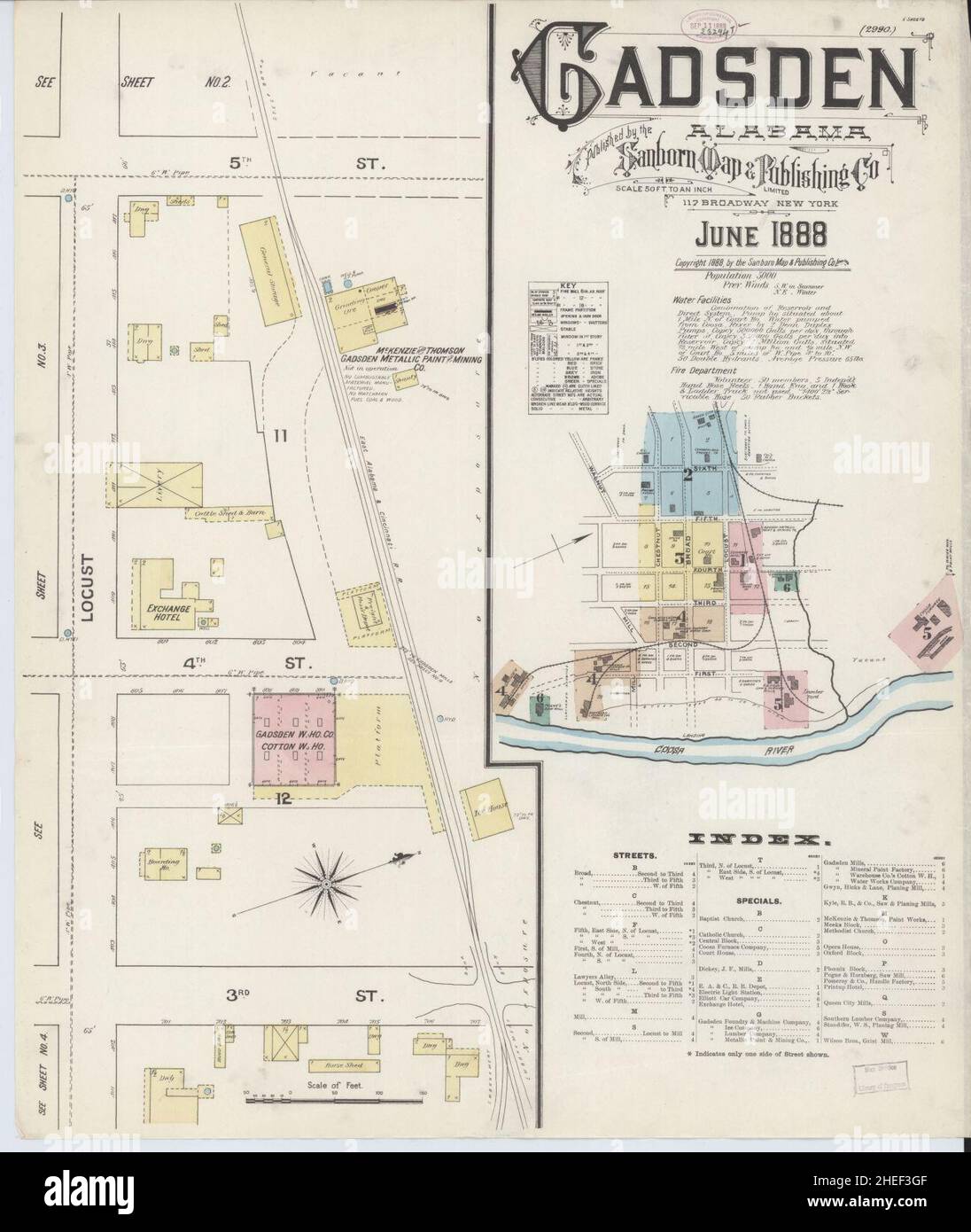Gadsden alabama map hi-res stock photography and images - Alamy