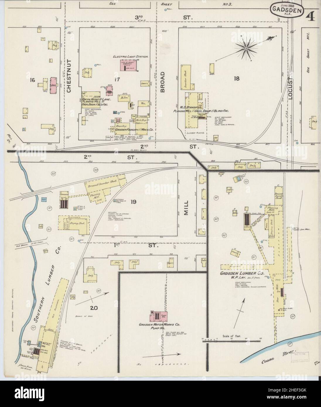 Gadsden alabama map hi-res stock photography and images - Alamy
