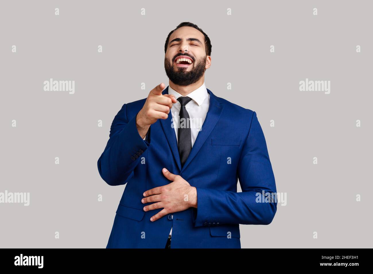 Hysterical laughing man hi-res stock photography and images - Alamy