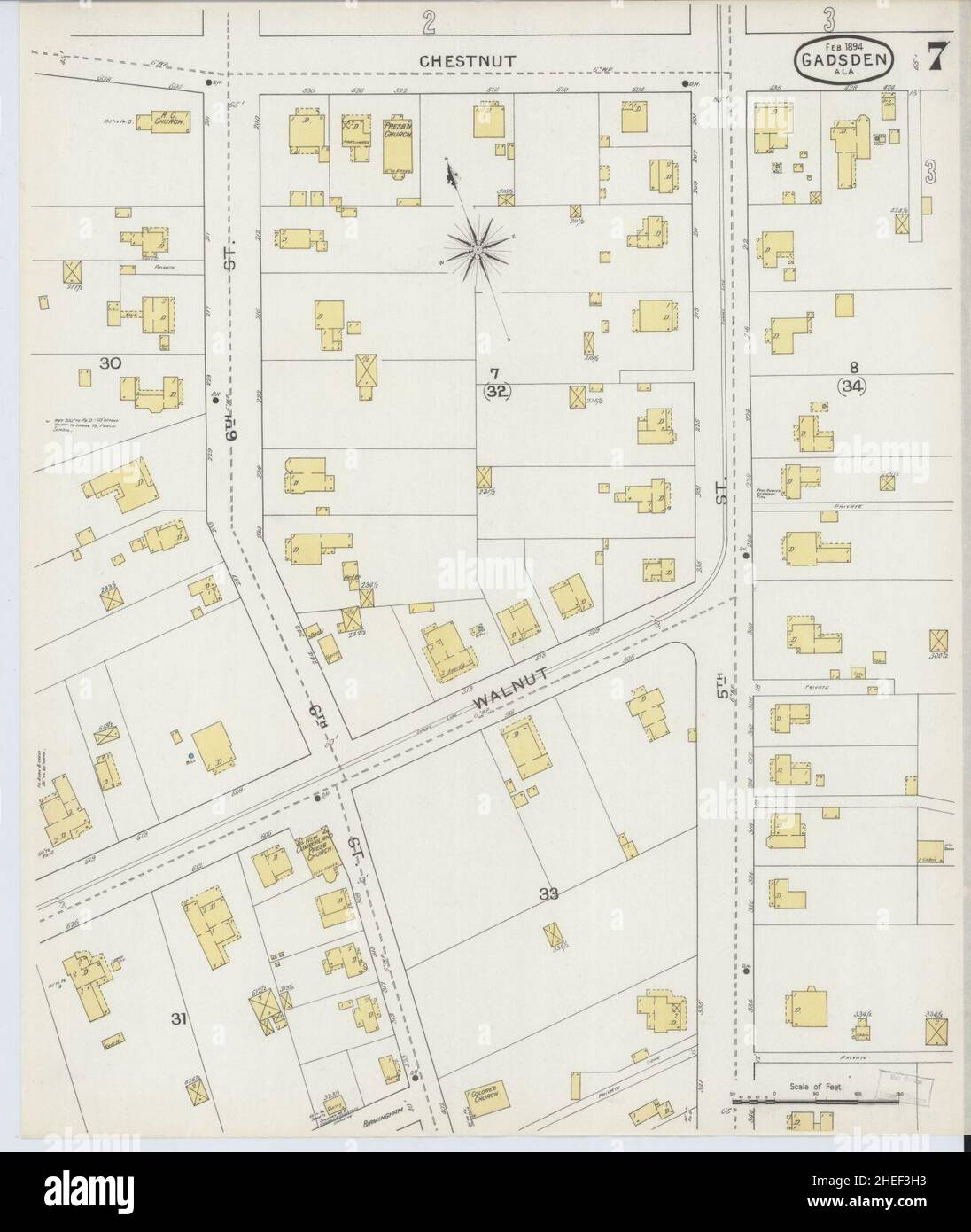 Gadsden alabama map hi-res stock photography and images - Alamy