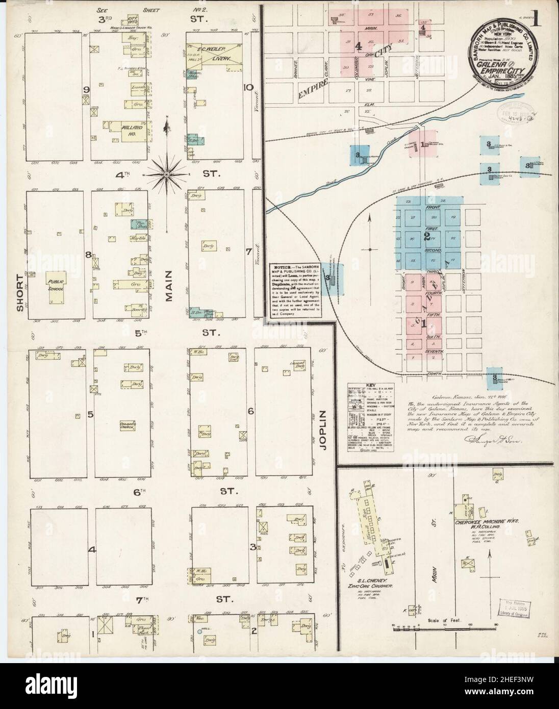 Cherokee kansas map hi-res stock photography and images - Alamy