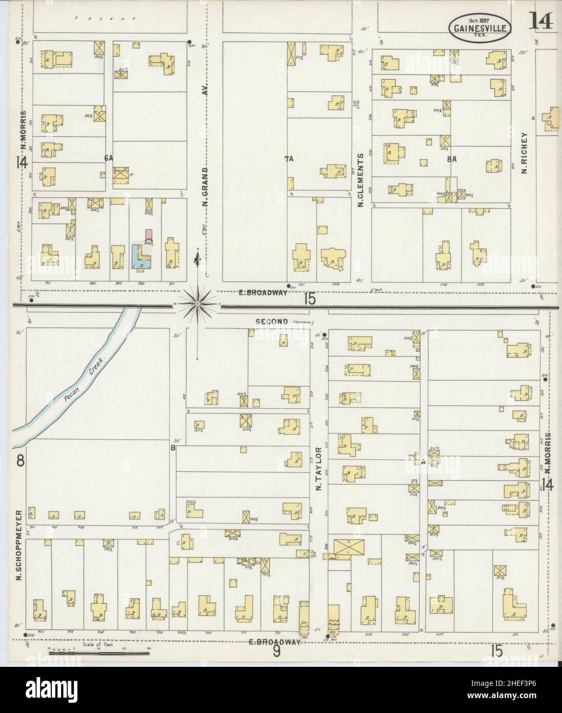 Gainesville texas map hi-res stock photography and images - Alamy