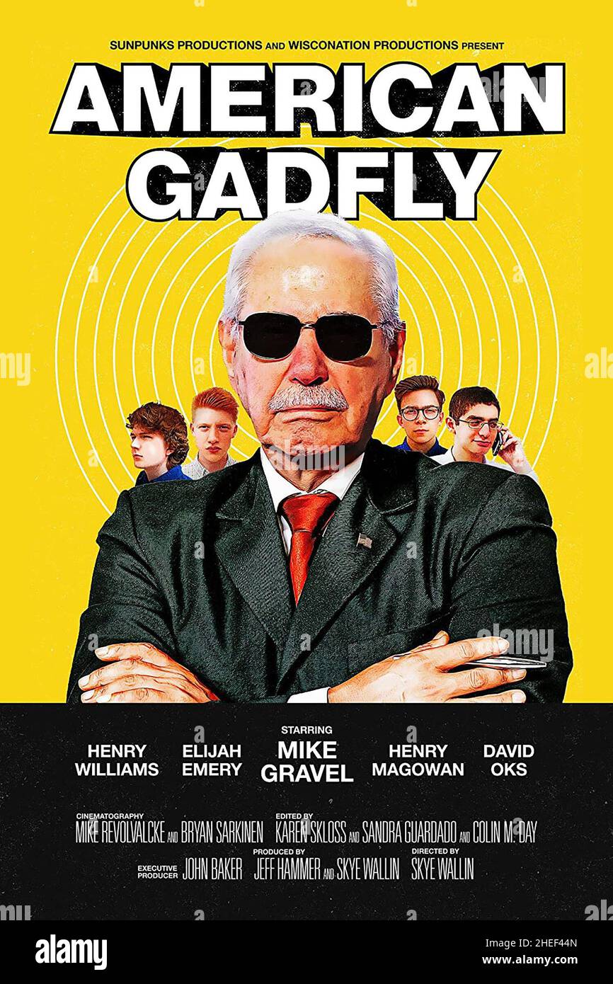 AMERICAN GADFLY, poster, from left: Henry Williams, Elijah Emery, Mike ...