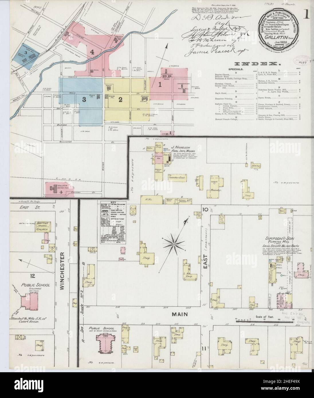 Sumner tennessee map hi-res stock photography and images - Alamy