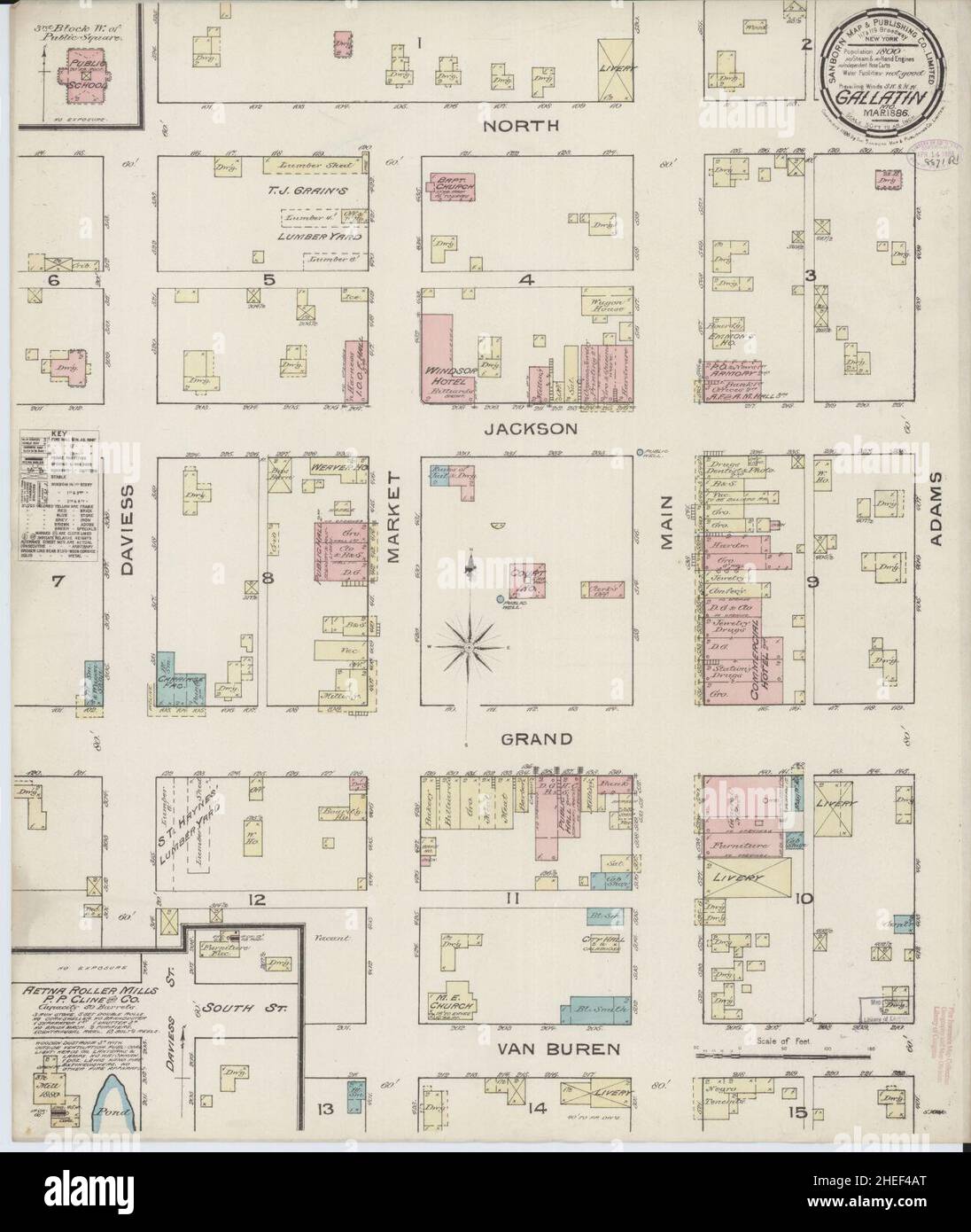 Gallatin missouri map hi-res stock photography and images - Alamy