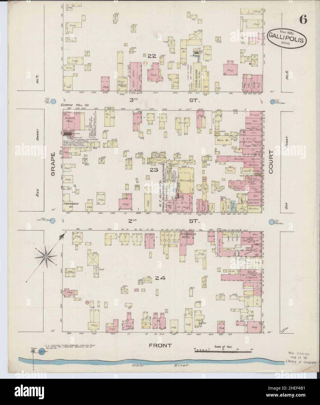 Map of gallipolis hi-res stock photography and images - Alamy
