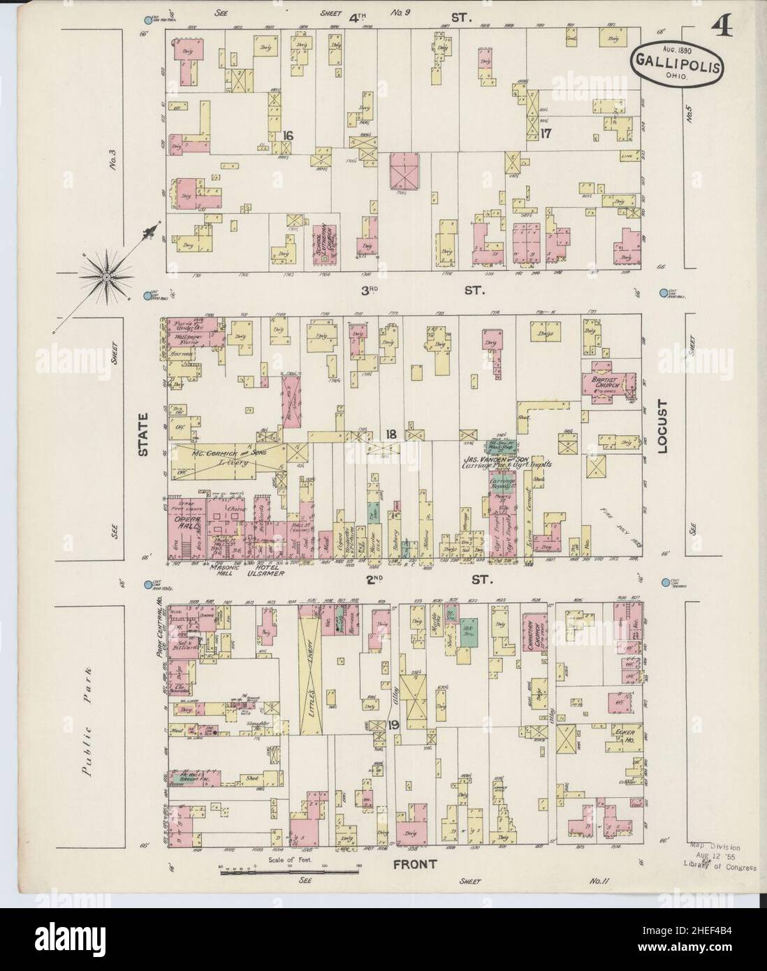 Map of gallipolis hi-res stock photography and images - Alamy