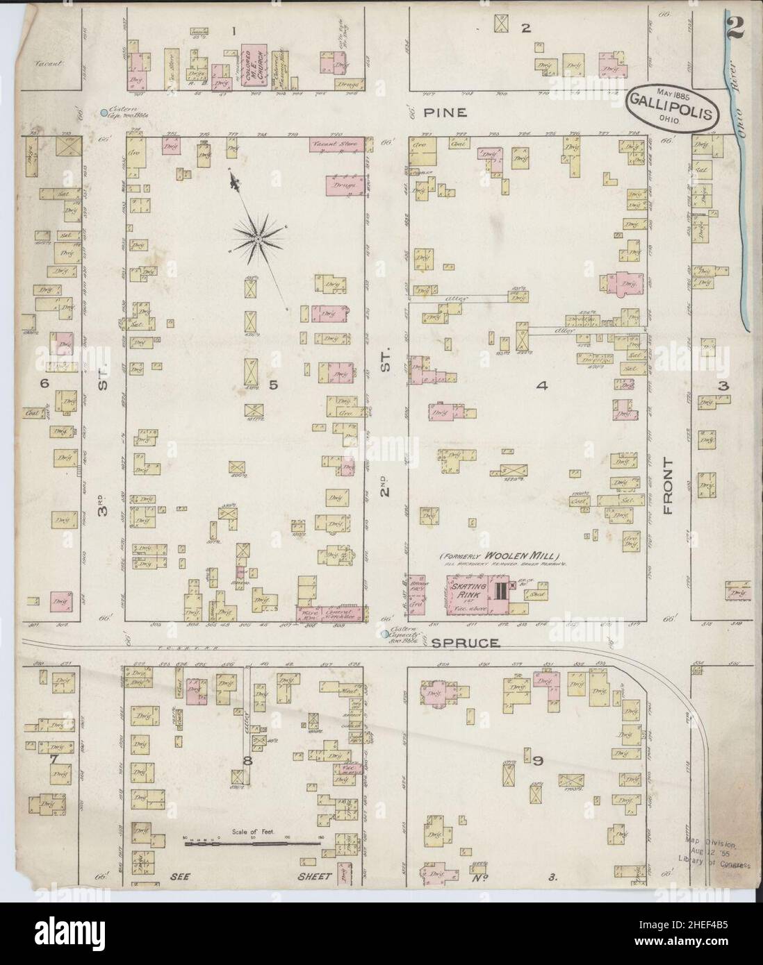 Map of gallipolis hi-res stock photography and images - Alamy