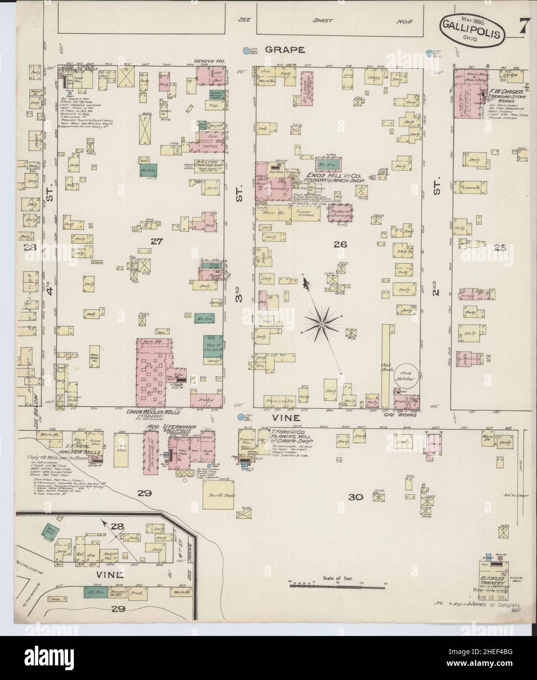 Map of gallipolis hi-res stock photography and images - Alamy