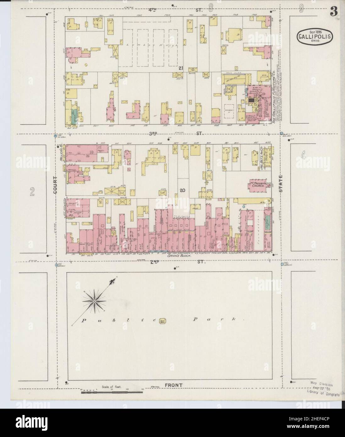 Map of gallipolis hi-res stock photography and images - Alamy