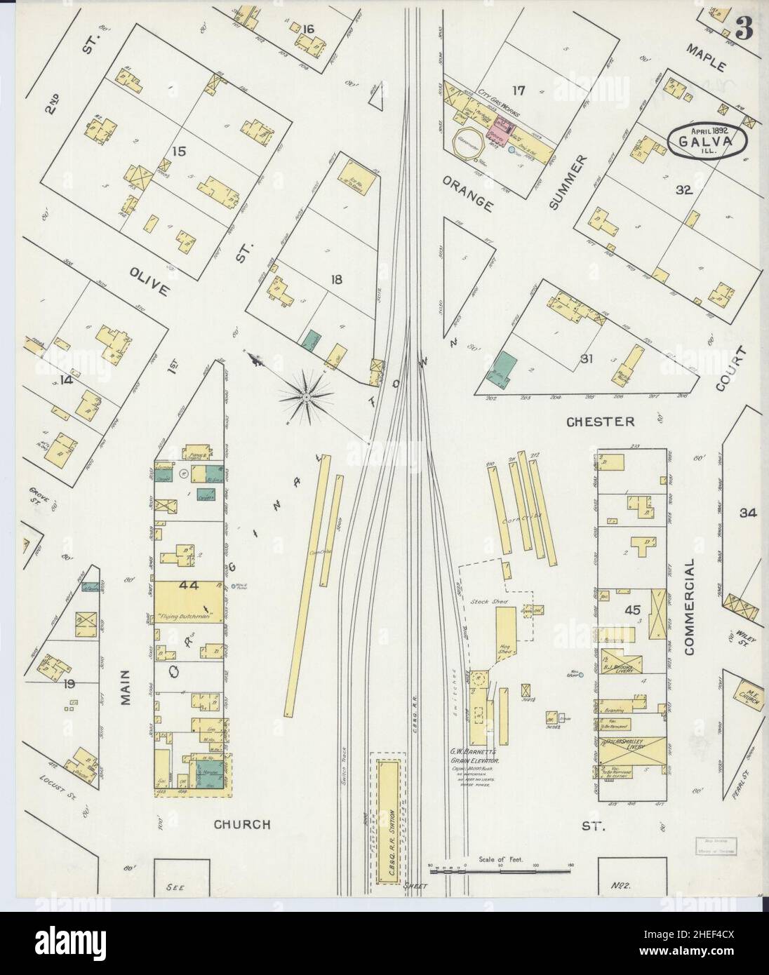 Galva illinois map hi-res stock photography and images - Alamy