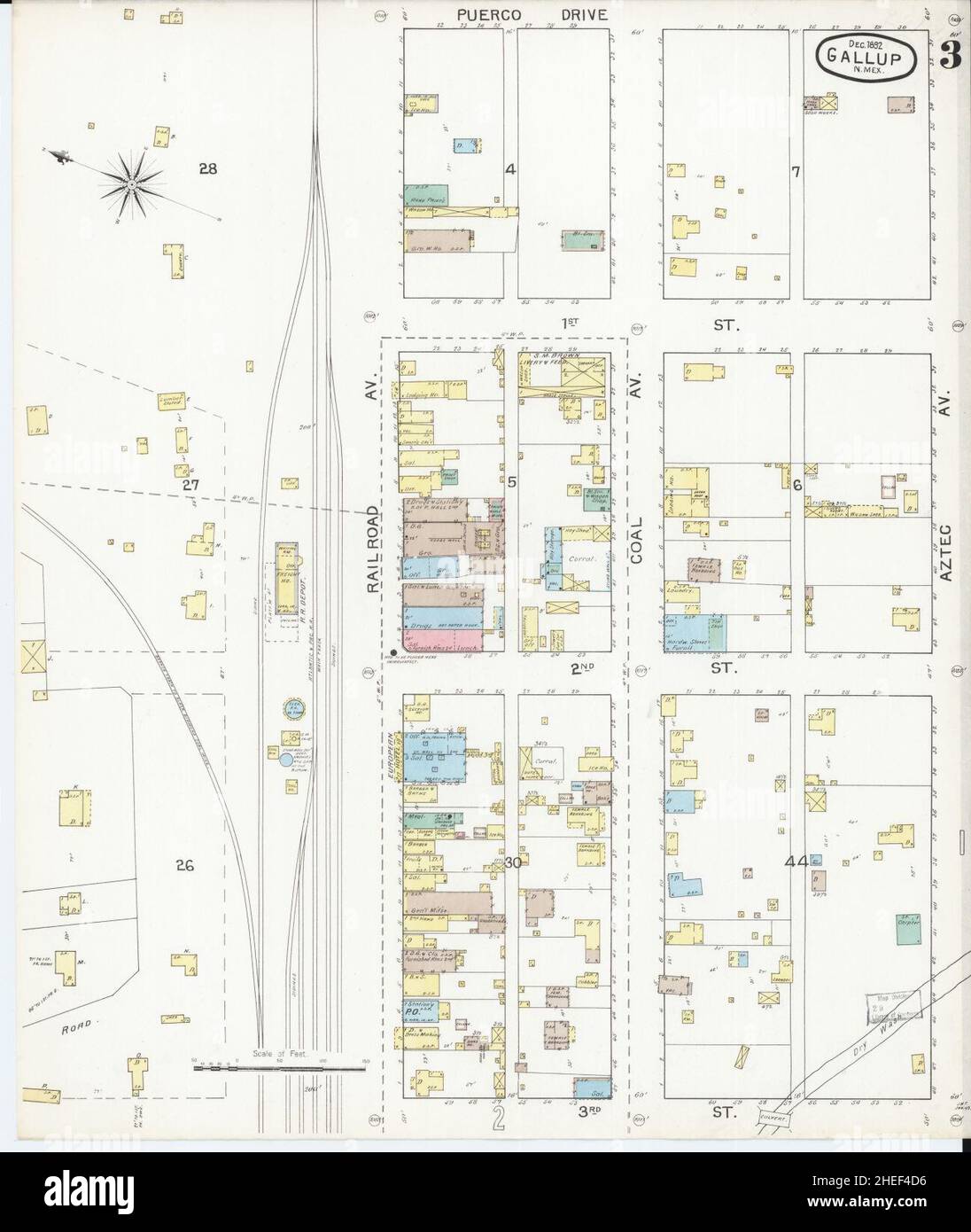 Map of gallup new mexico hi-res stock photography and images - Alamy