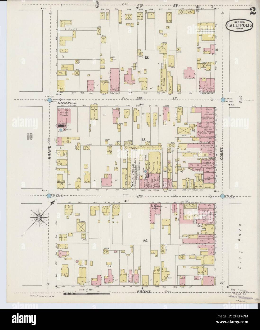 Map of gallipolis hi-res stock photography and images - Alamy