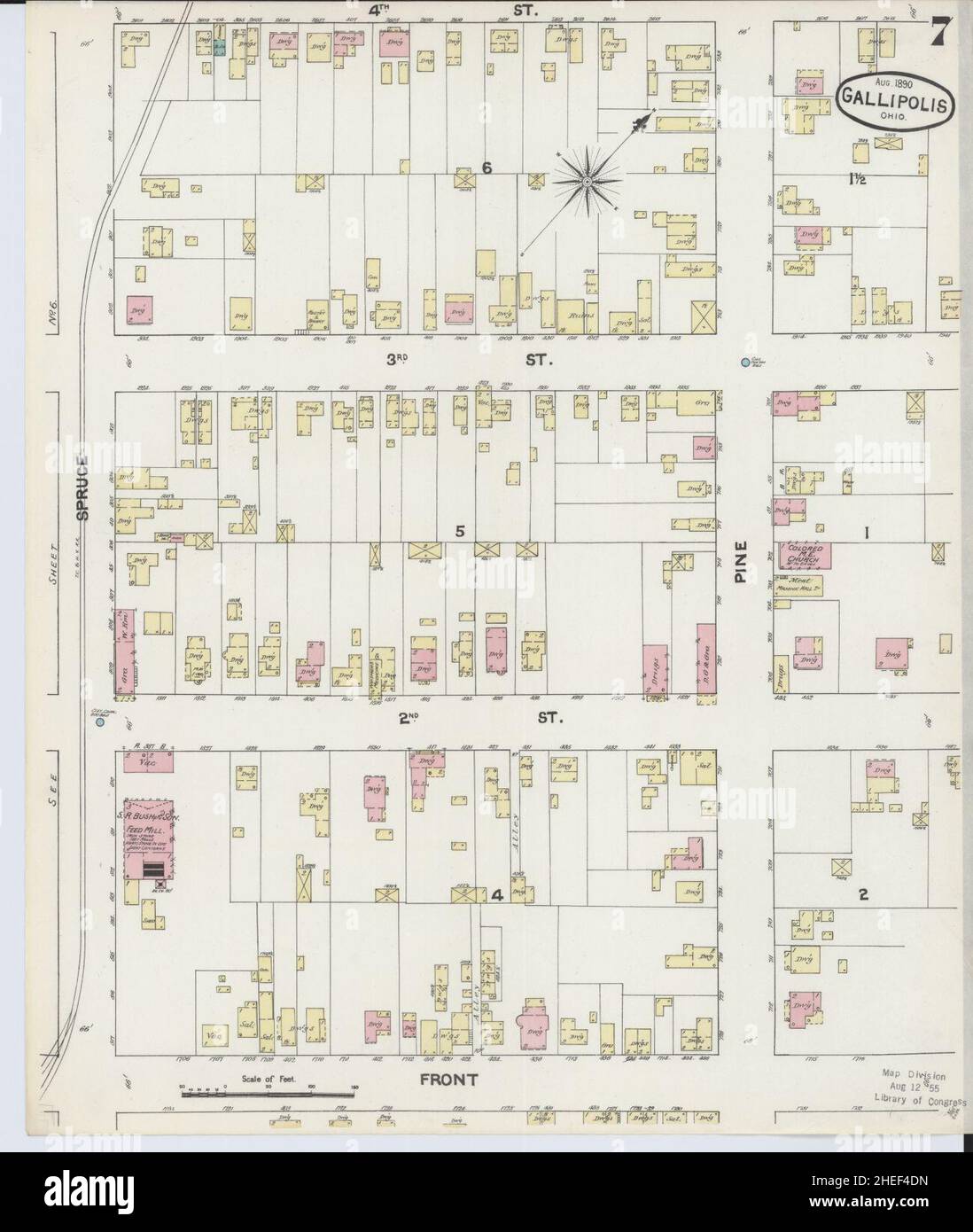 Map of gallipolis hi-res stock photography and images - Alamy