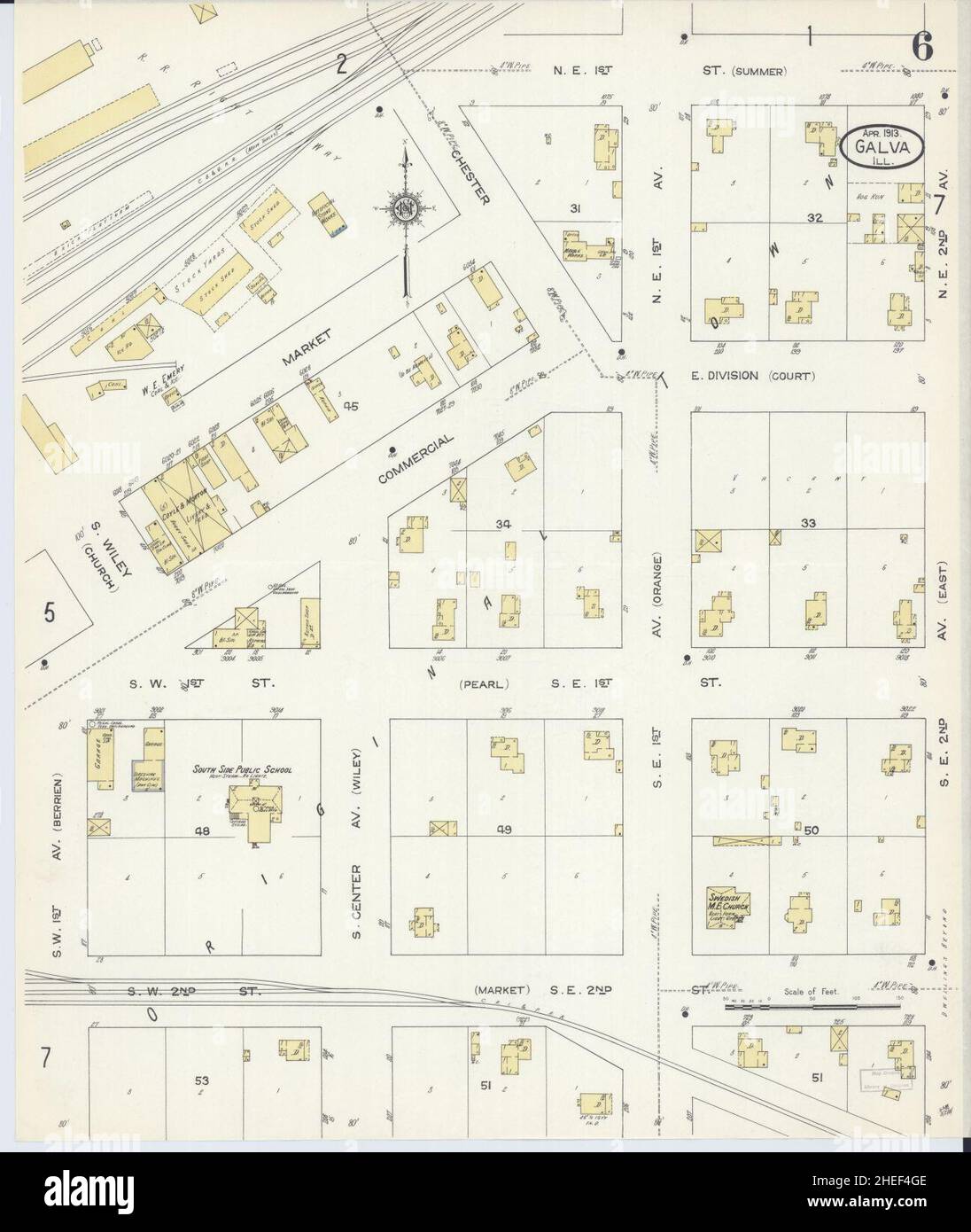 Map of galva hi-res stock photography and images - Alamy