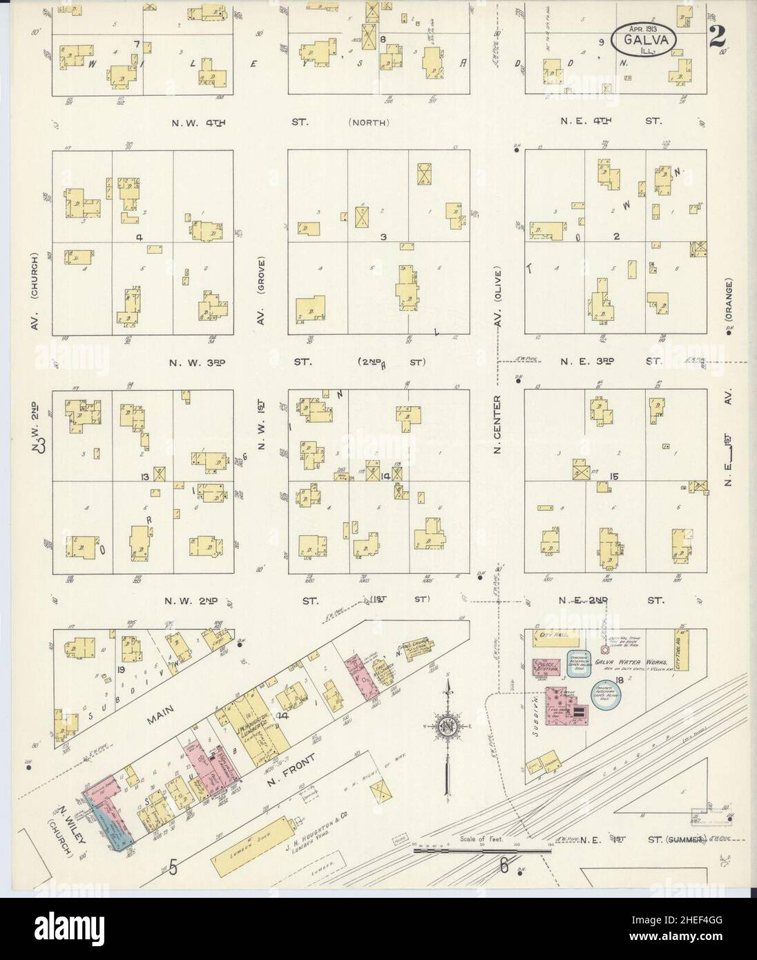 Map of galva hi-res stock photography and images - Alamy