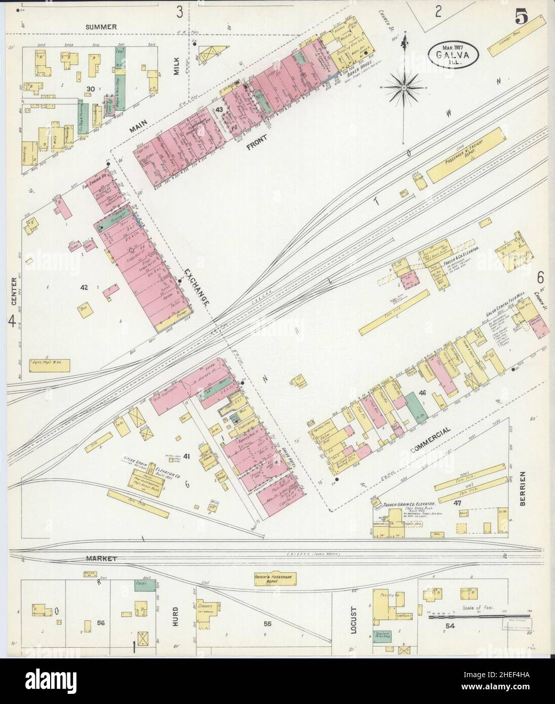 Map of galva hi-res stock photography and images - Alamy