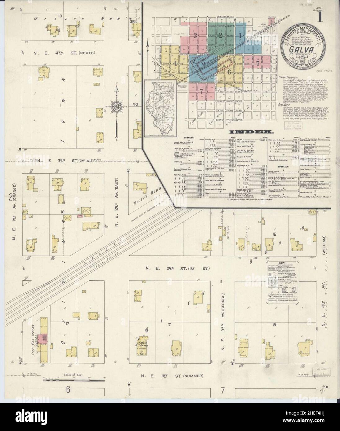 Map of galva hi-res stock photography and images - Alamy
