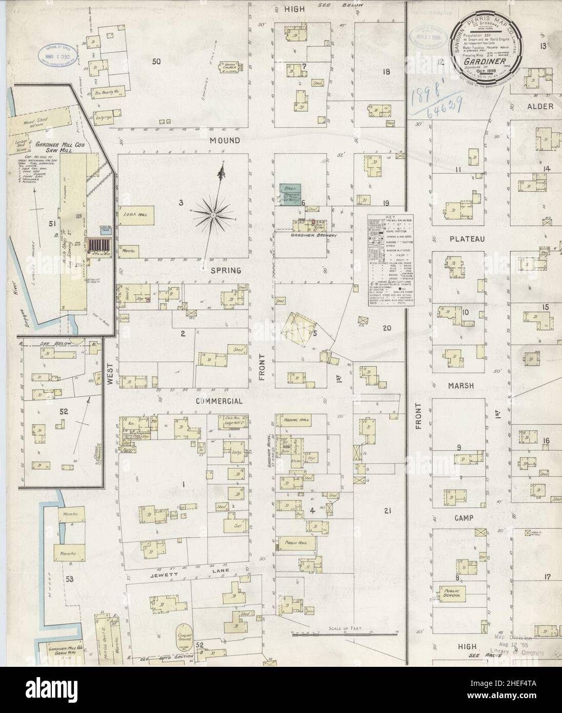 Gardiner oregon map hi-res stock photography and images - Alamy