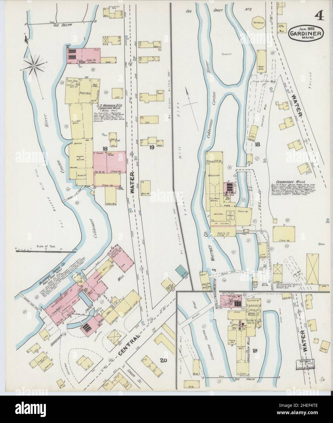 Map of gardiner hi-res stock photography and images - Alamy