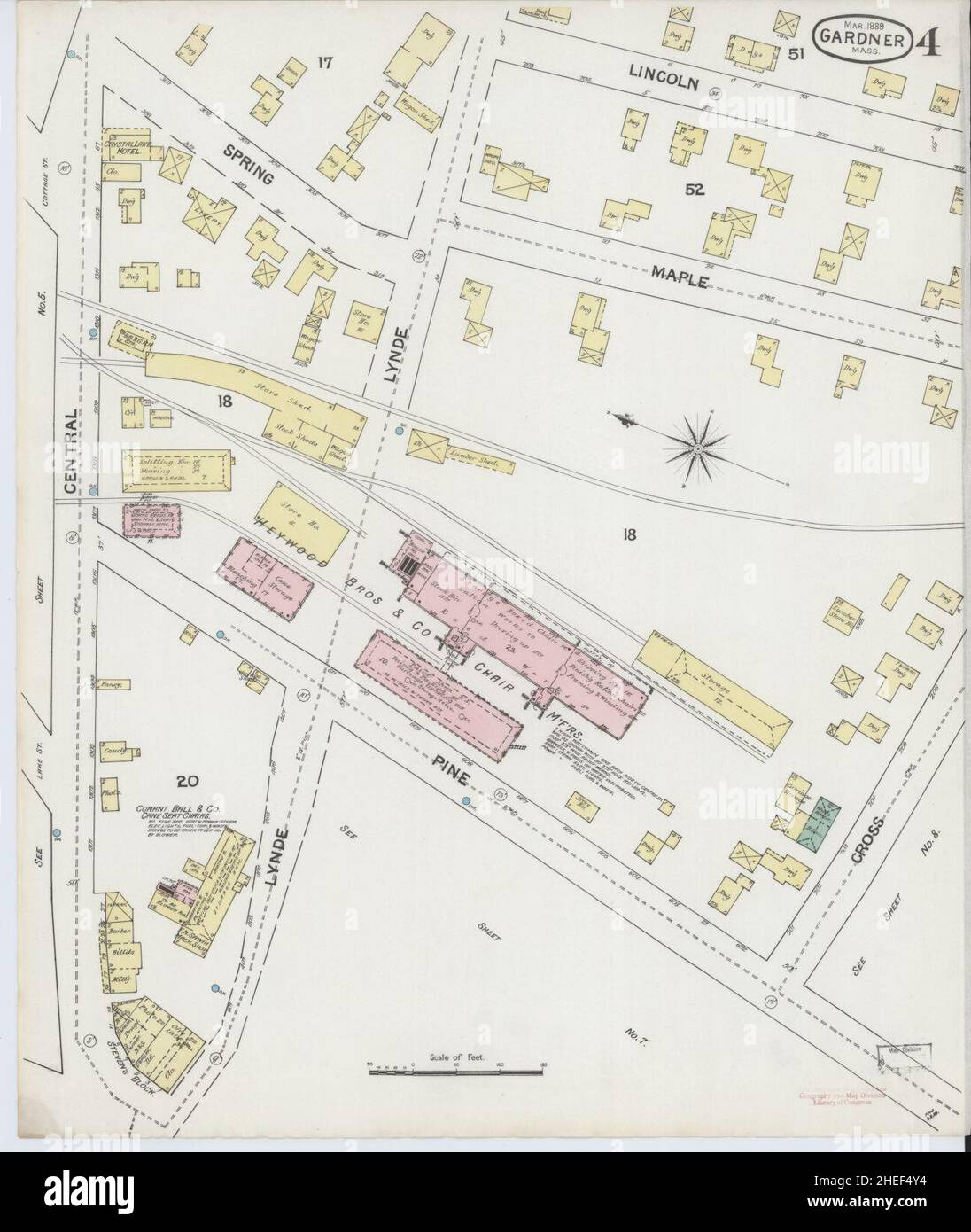Map of gardner hi-res stock photography and images - Alamy
