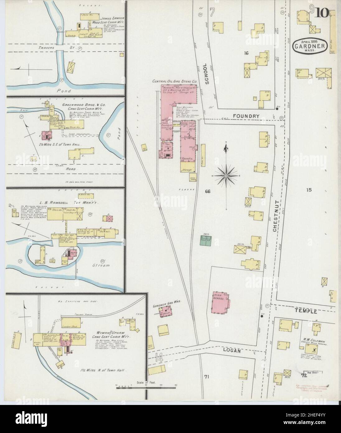 Gardner massachusetts map hi-res stock photography and images - Alamy