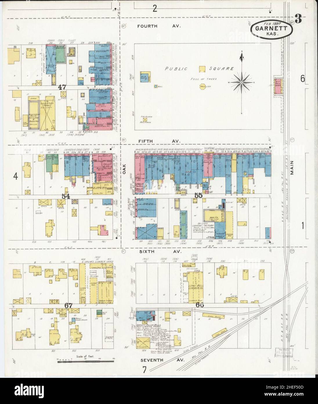 Map of garnett hi-res stock photography and images - Alamy