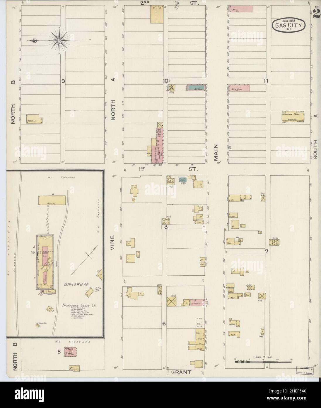 Gas city indiana map hi-res stock photography and images - Alamy