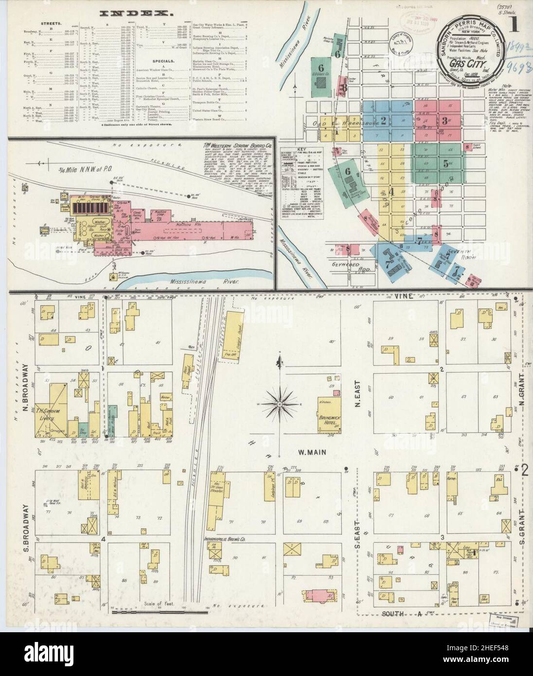 Gas city indiana map hi-res stock photography and images - Alamy