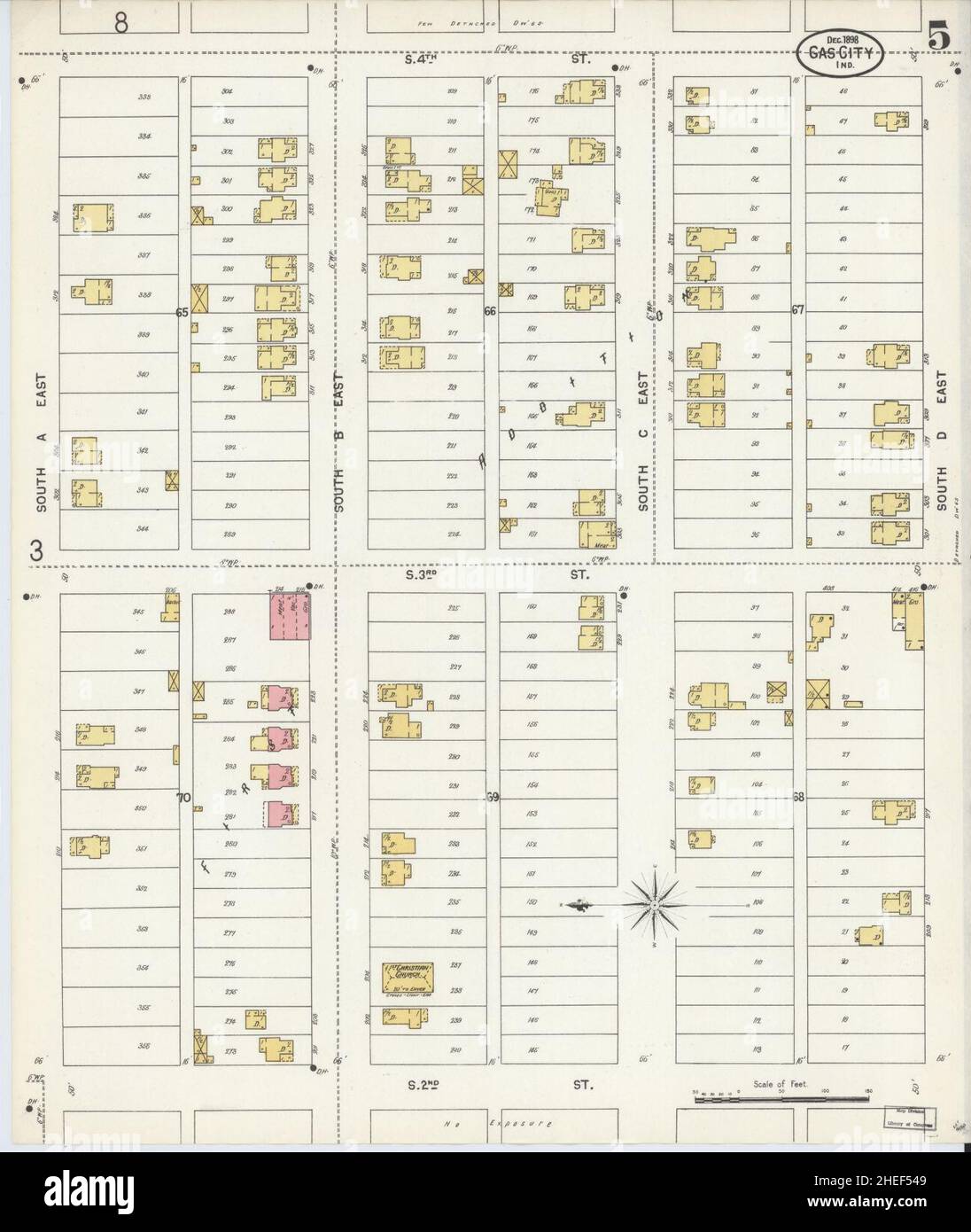 Gas city indiana map hi-res stock photography and images - Alamy